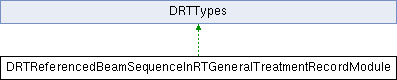 DCMTK: DRTReferencedBeamSequenceInRTGeneralTreatmentRecordModule Class Reference